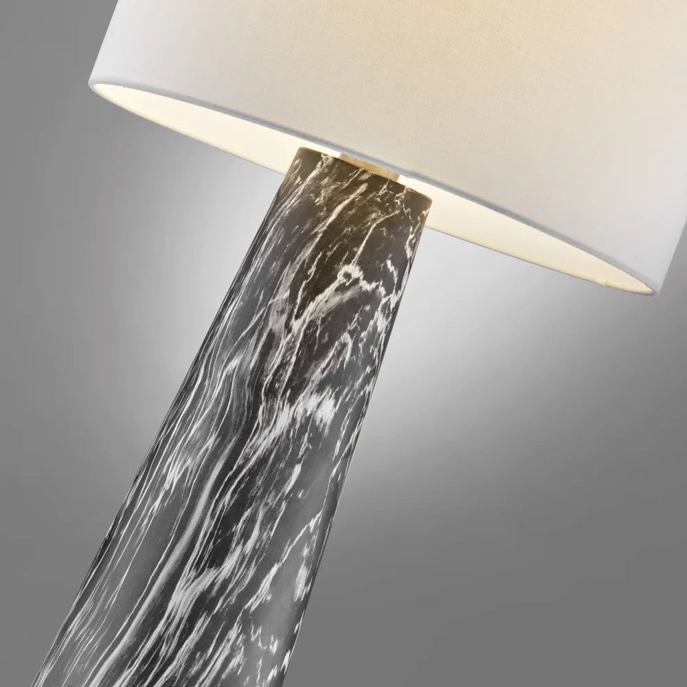 Lite Source 23923 Black Marble Table Lamp | International Design Center