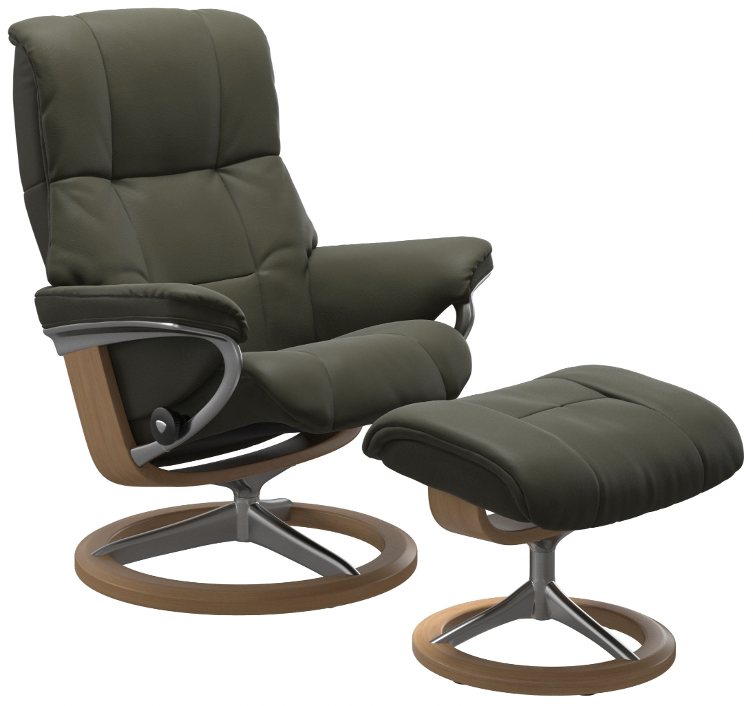 Ekornes Stressless Mayfair Large Signature Aluminum *Quick Ship ...