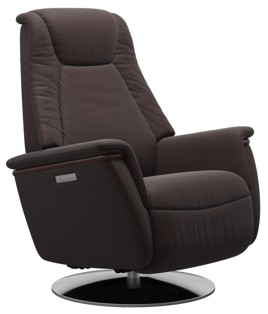 Ekornes Stressless Max Large Power Steel Recliner *Quick Ship ...