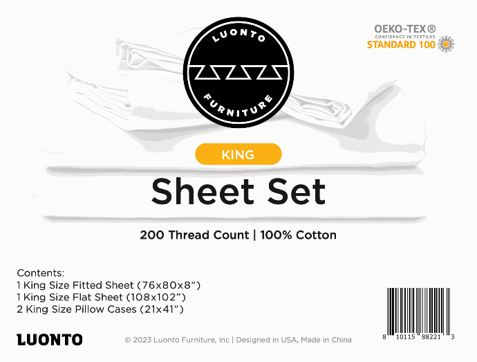Luonto Sheet Set Cot Size *Quick Ship* | International Design Center