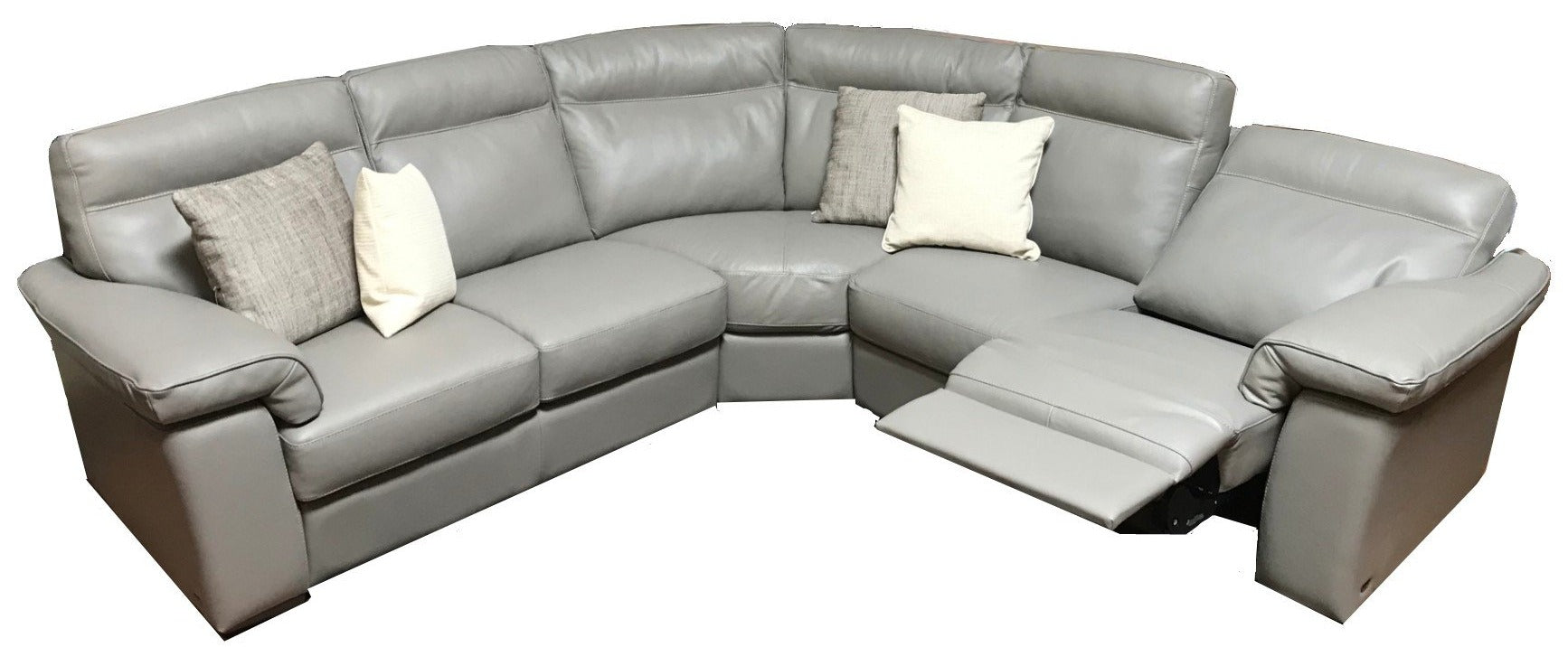 Natuzzi Reclining Sectional ᐉ Sofa Natuzzi Supor Angular Velvet And