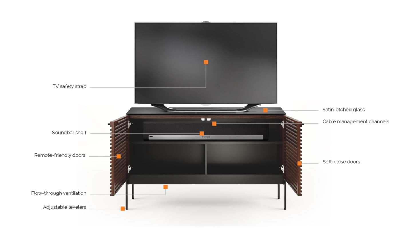 BDI 7128 Corridor TV Stand | International Design Center